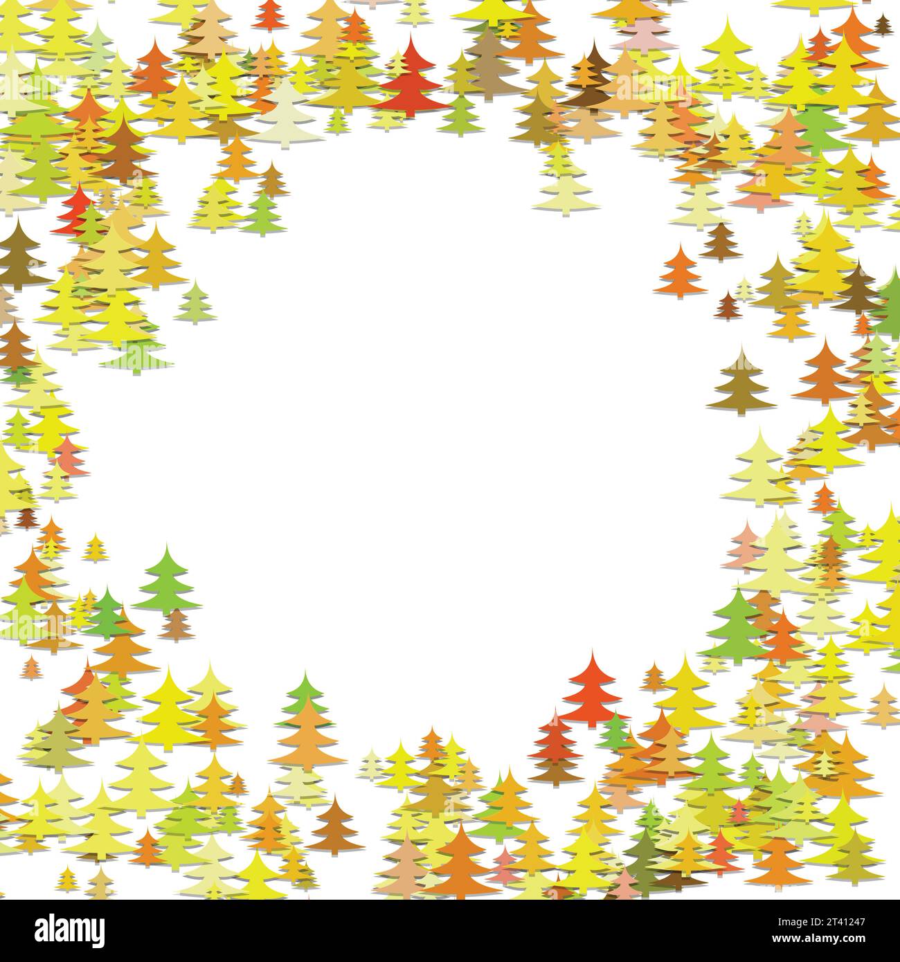 Random pine tree forest pattern background Vector Image Stock Vector ...
