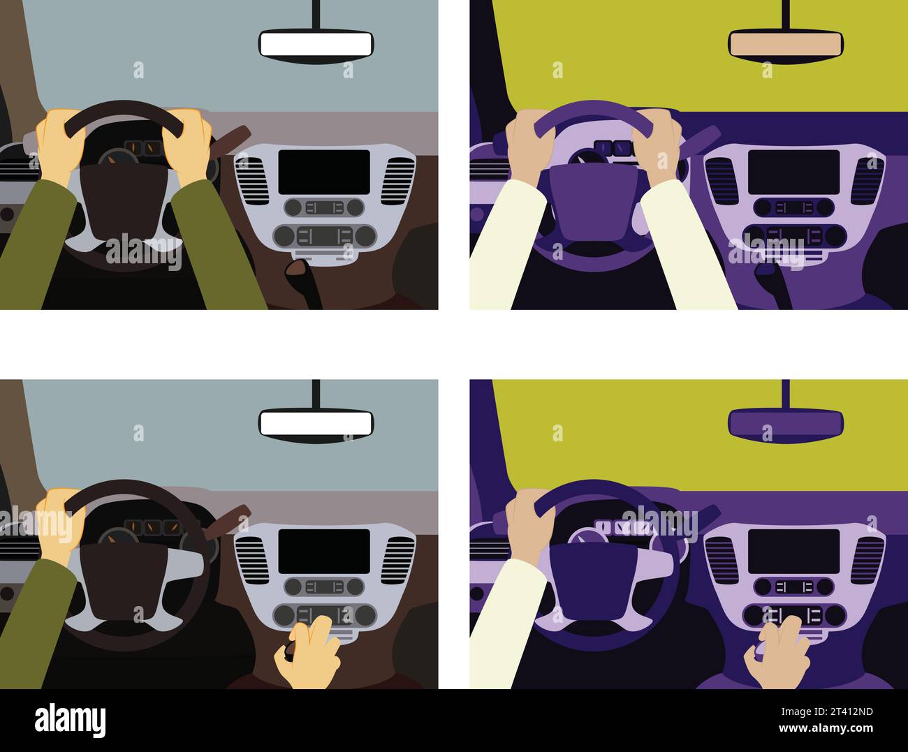 Inside race car Stock Vector Images - Alamy