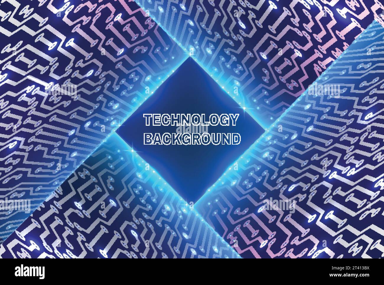 Abstract glowing technology background Royalty Free Vector Stock Vector Image & Art - Alamy