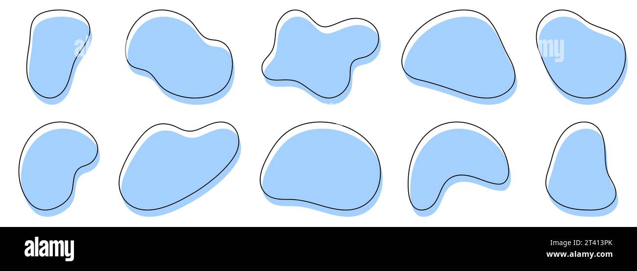 Splodge of blue paint Stock Vector Images - Alamy