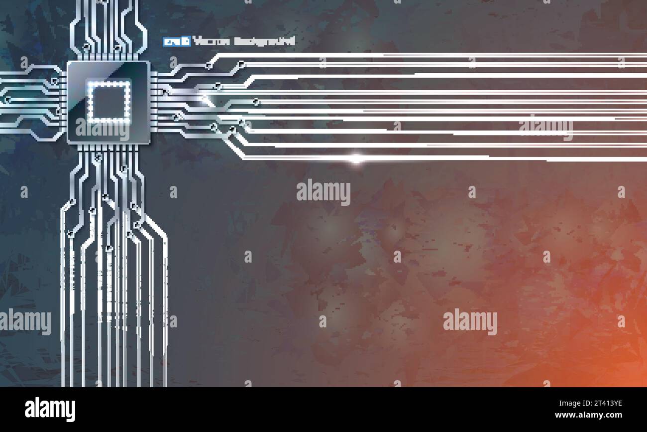 Microscheme chip on grunge background Royalty Free Vector Stock Vector ...