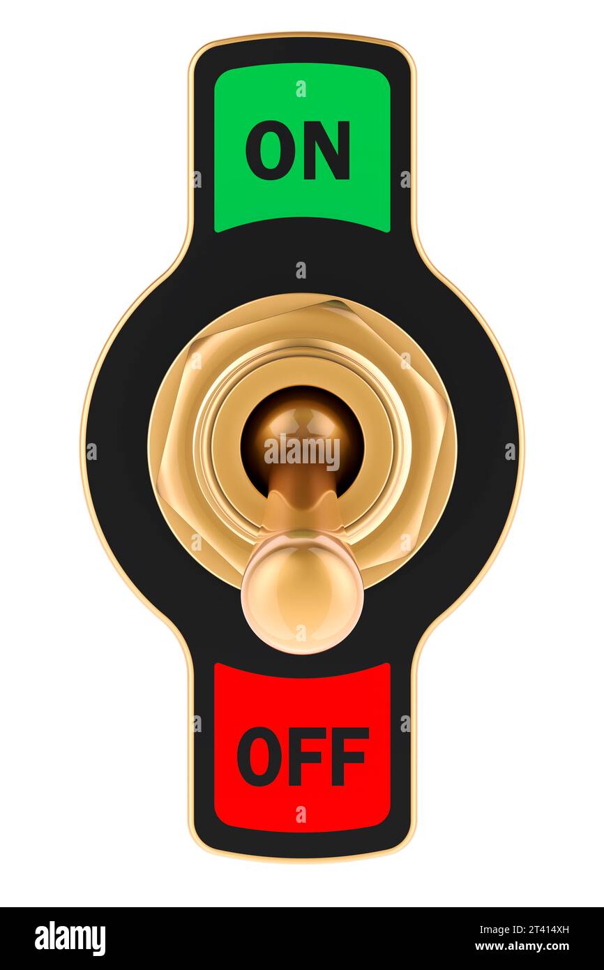 Toggle Switch, OFF. 3D rendering isolated on transparent background ...
