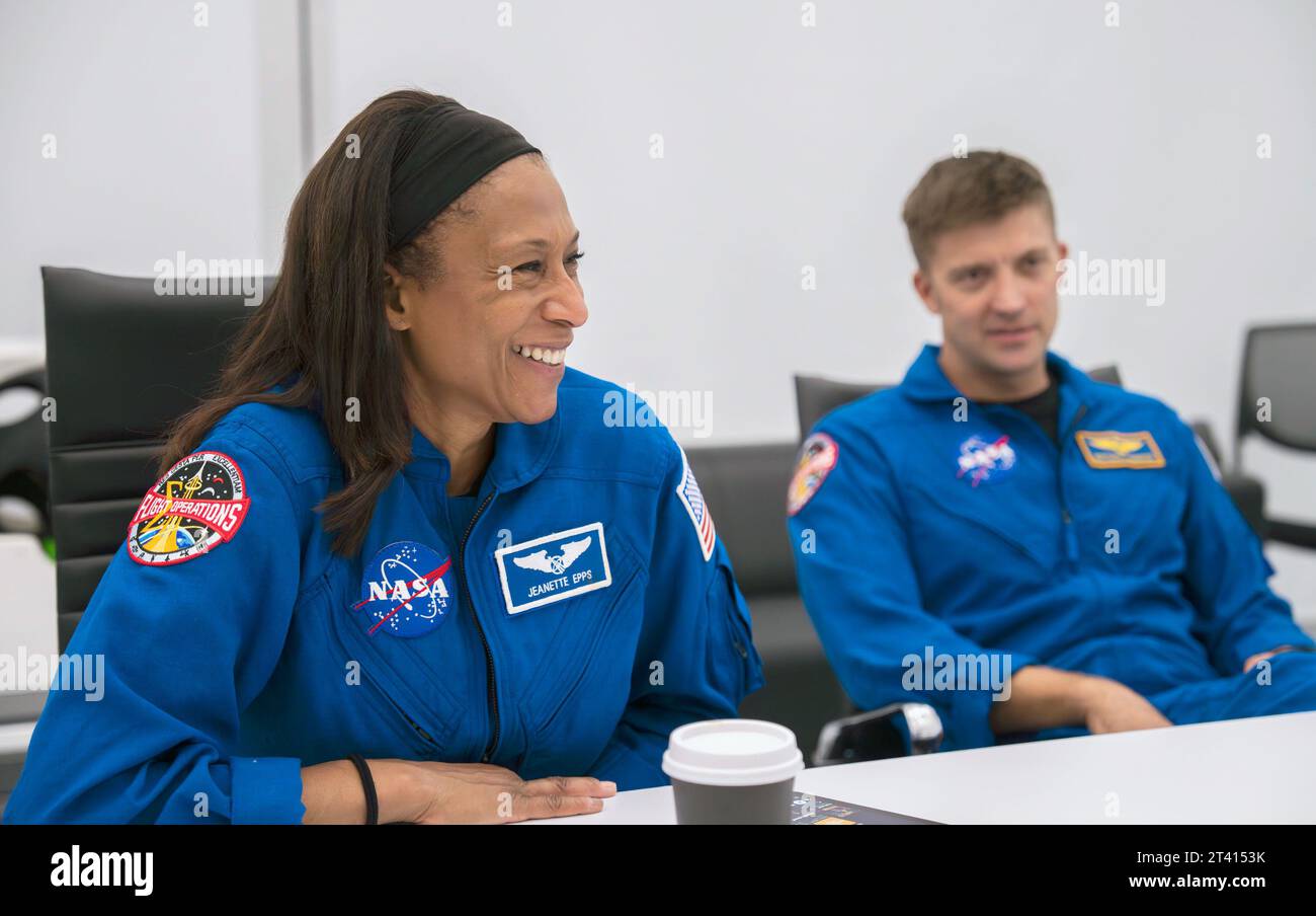 Hawthorne, California, USA. 15th Oct, 2023. The four SpaceX Crew-8 crew ...