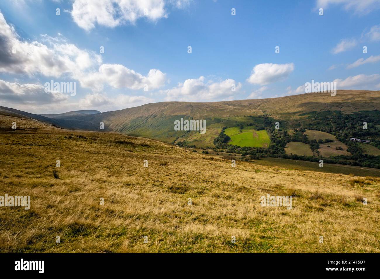 View across Brecon Beacons, Wales Stock Photo - Alamy