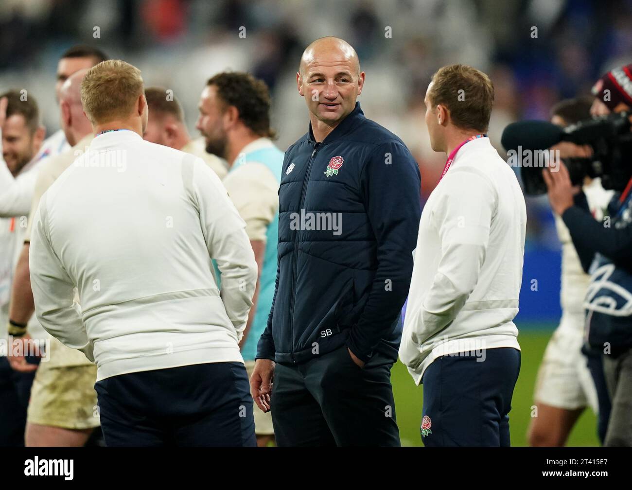 England head coach Steve Borthwick after the Rugby World Cup 2023 bronze final match at the ...