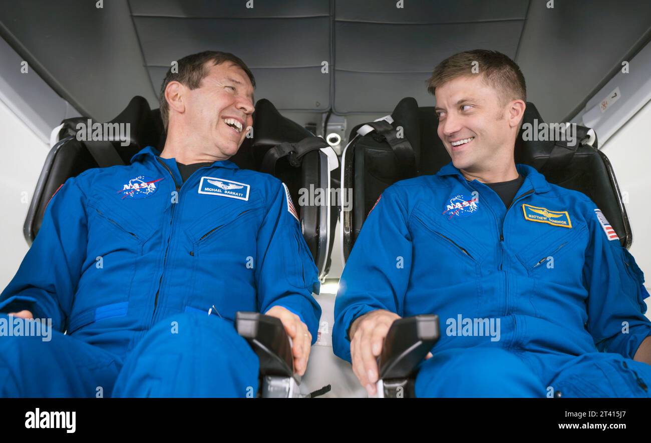 Hawthorne, California, USA. 15th Oct, 2023. The four SpaceX Crew-8 crew ...