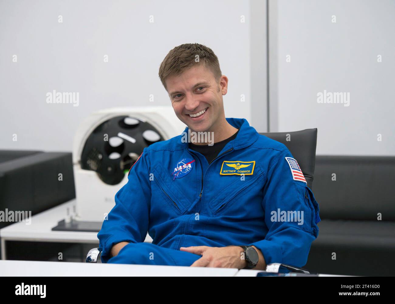 Hawthorne, California, USA. 15th Oct, 2023. The four SpaceX Crew-8 crew ...