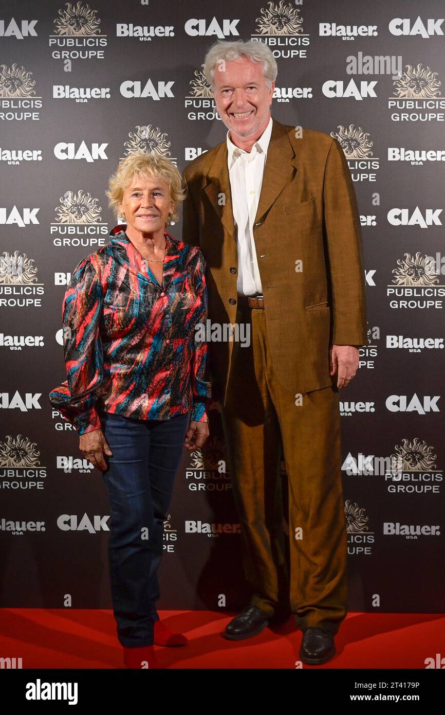 Rome, Italy. 27th Oct, 2023. Cinzia Torrini (l) and Ralph Parka (r ...
