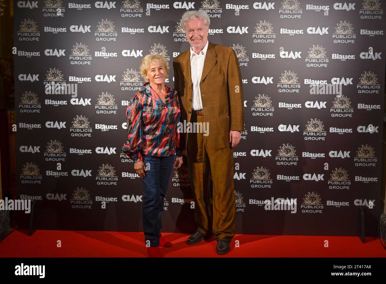 Rome, Italy. 27th Oct, 2023. Cinzia Torrini (l) and Ralph Parka (r ...