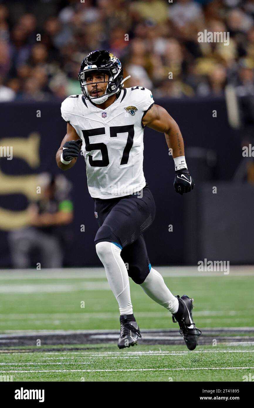 Jacksonville Jaguars linebacker Caleb Johnson (57) during an NFL ...