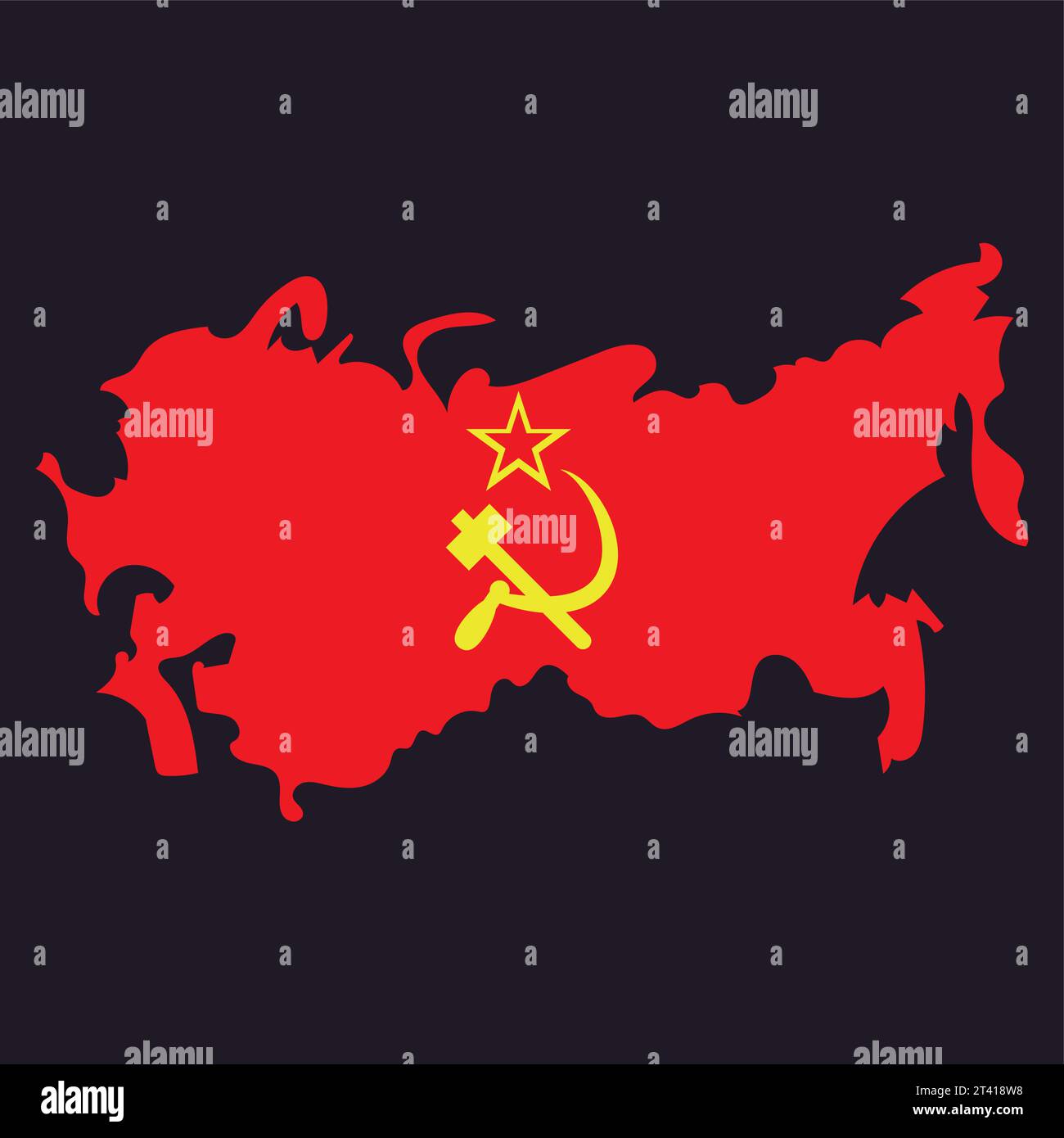 Union of soviet socialist republic map Stock Vector Images - Alamy