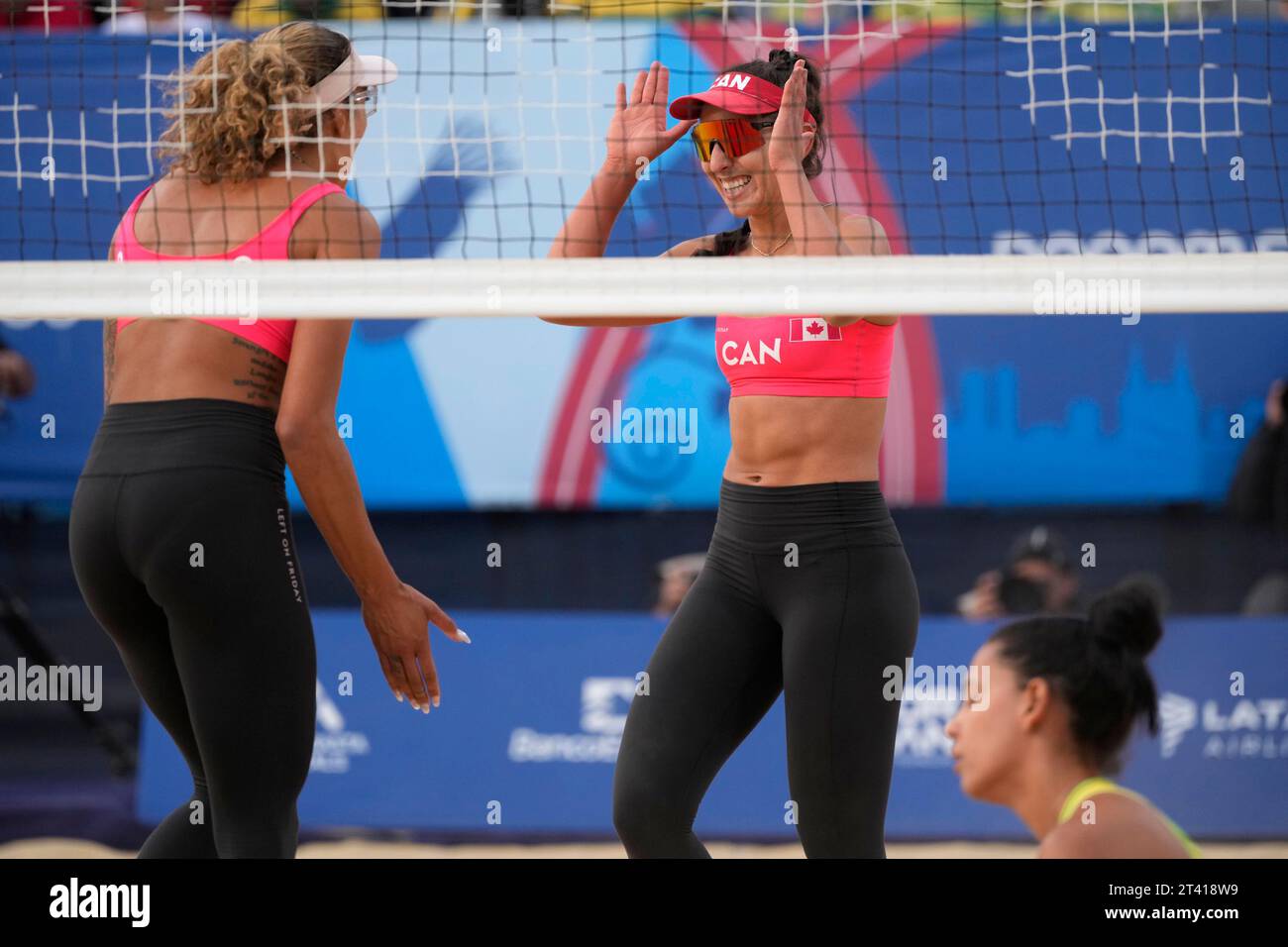 Canada's Melissa Humana-Paredes, top right, and Brandie Wilkerson, left ...