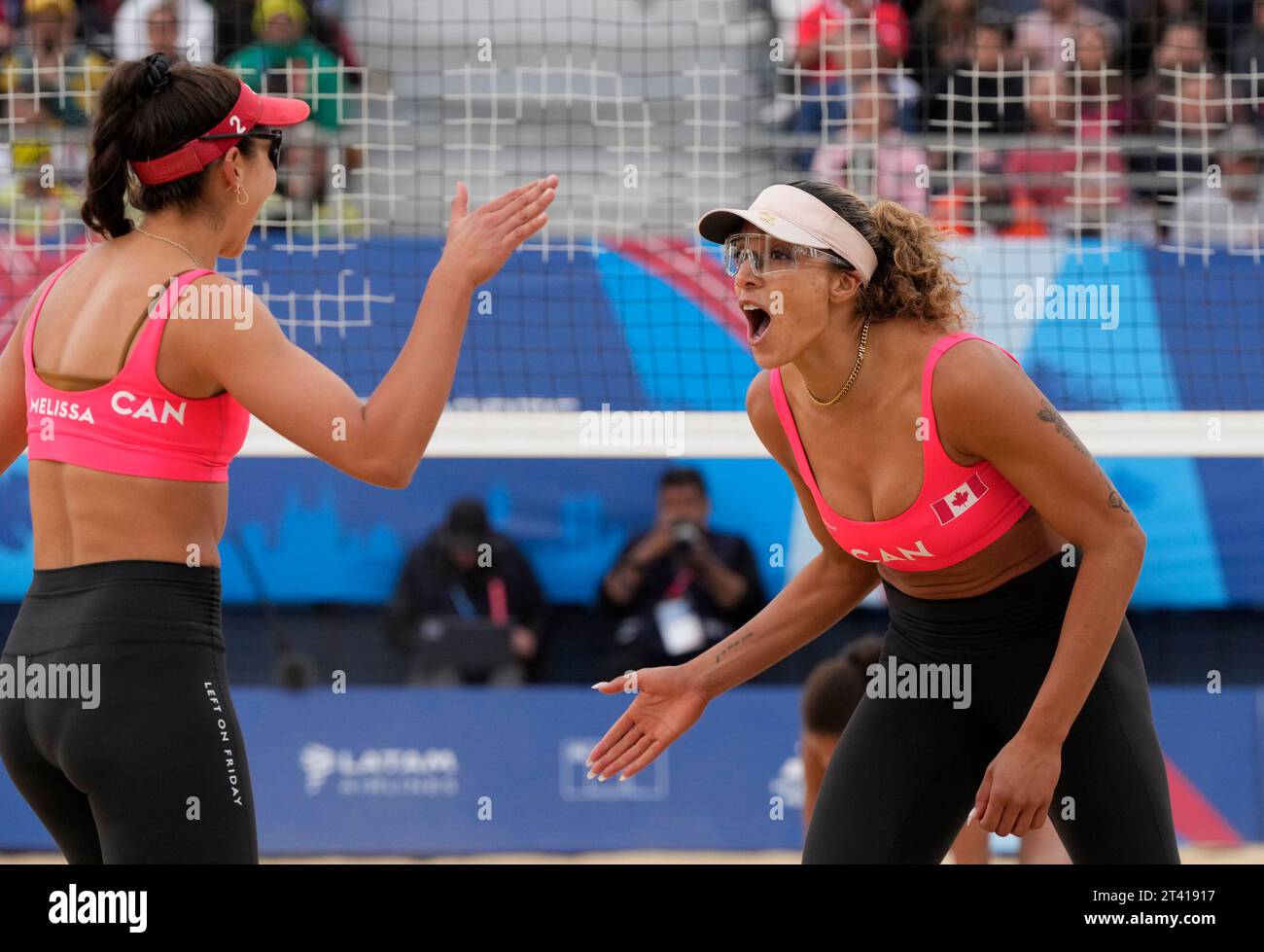 Canada's Melissa Humana-Paredes, left, and Brandie Wilkerson, right ...
