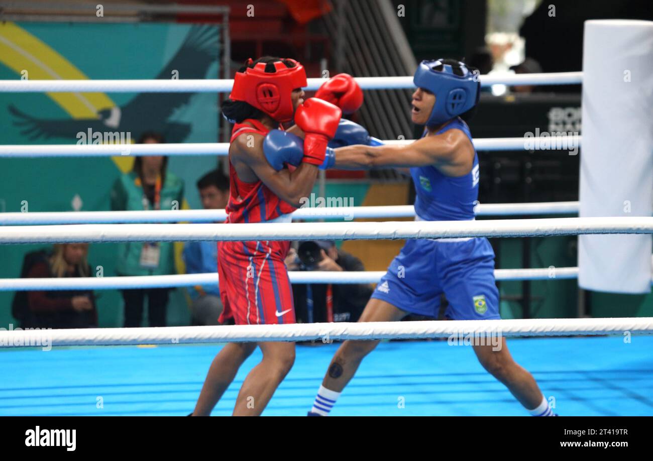 Santiago, Chile, USA. 27th Oct, 2023. SANTIAGO (CHL), 10/27/2023 - FINAL/BOXING/WOMEN/66KG/GOLD ...