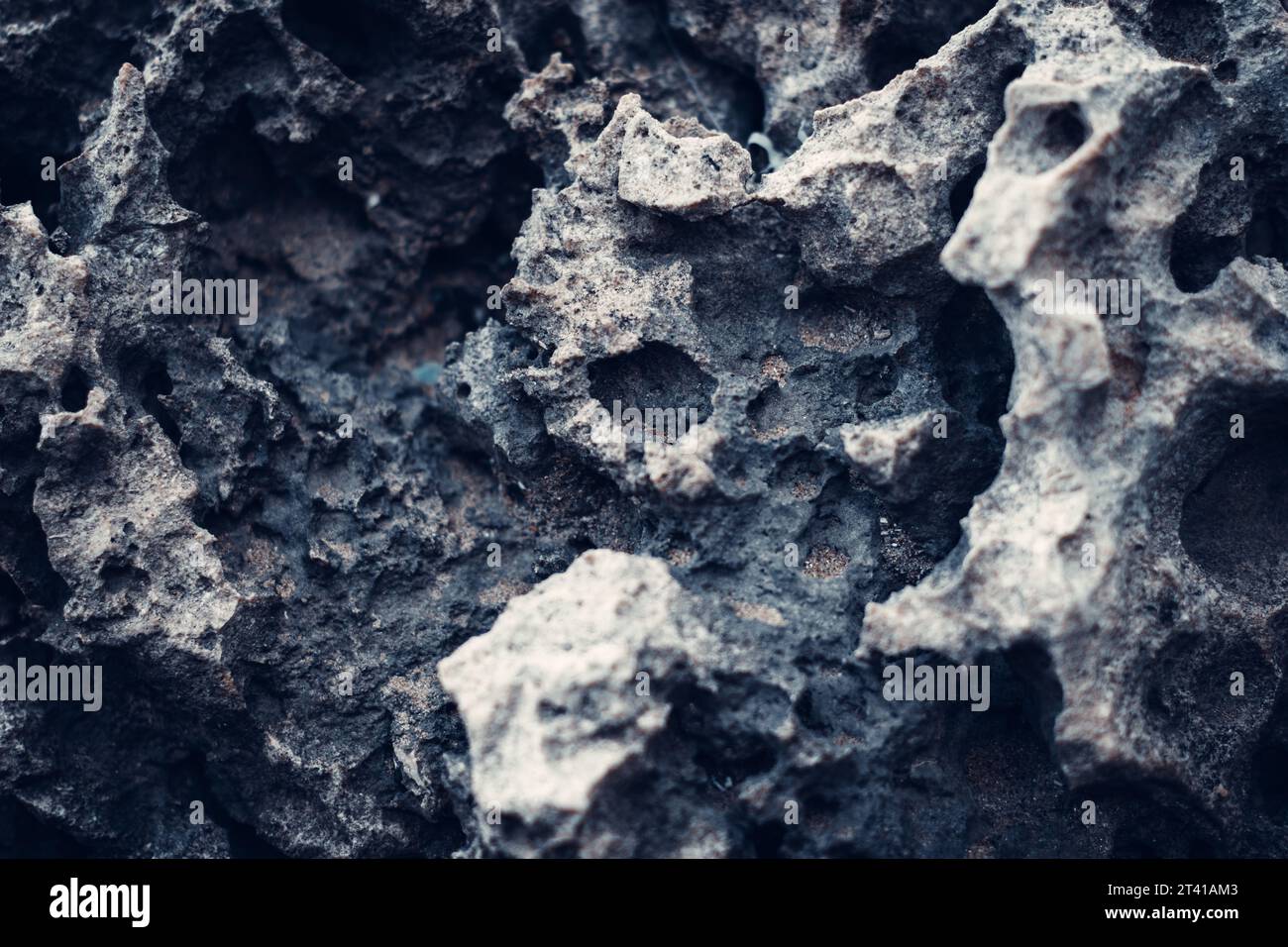 Close up of cracked rock Stock Photo - Alamy