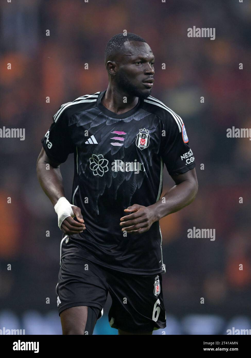 ISTANBUL - Omar Colley of Besiktas JK during the Turkish Super Lig ...