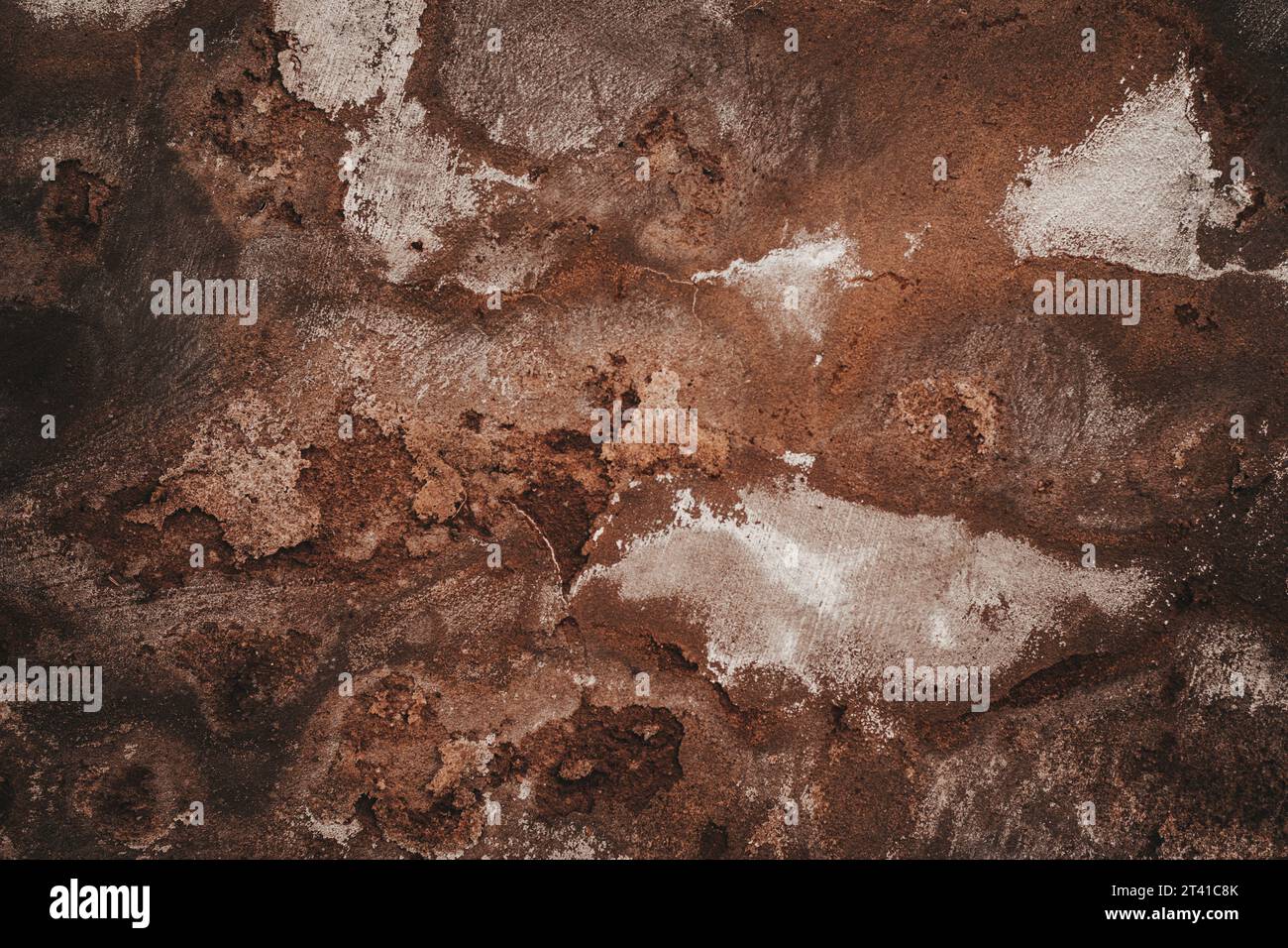 Dirty and damaged old rundown cement wall Stock Photo - Alamy