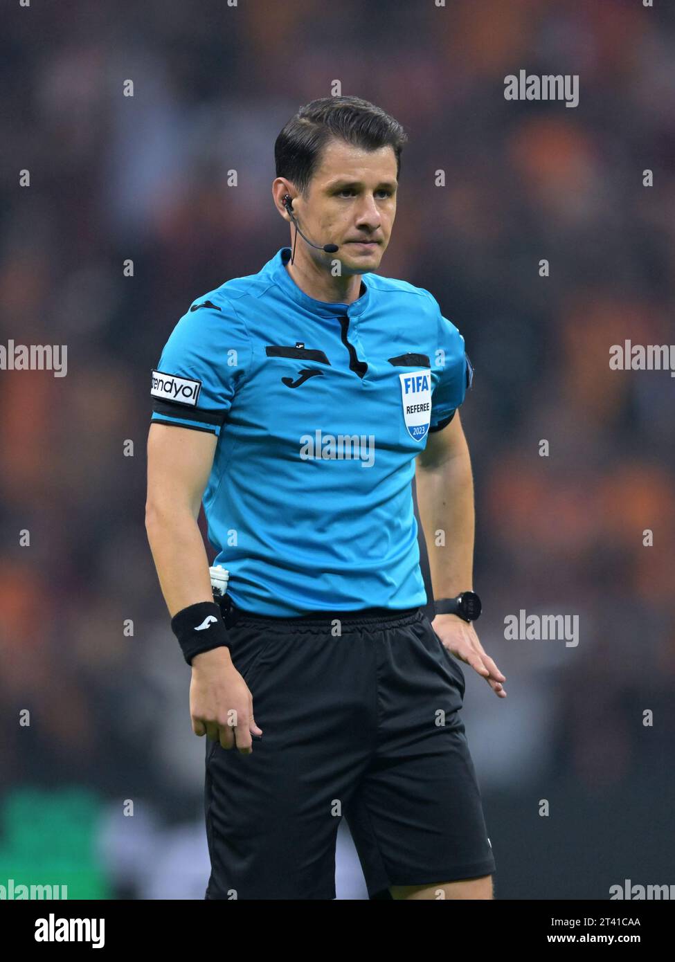 ISTANBUL - Referee Halil Umut Meler during the Turkish Super Lig match ...