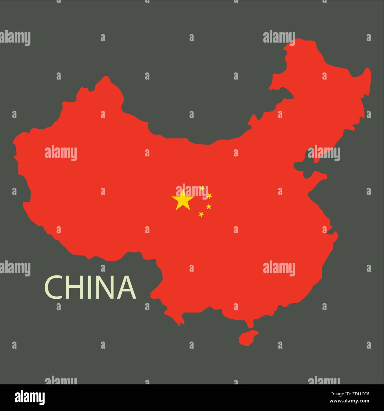 Vector image map republic china hi-res stock photography and images - Alamy