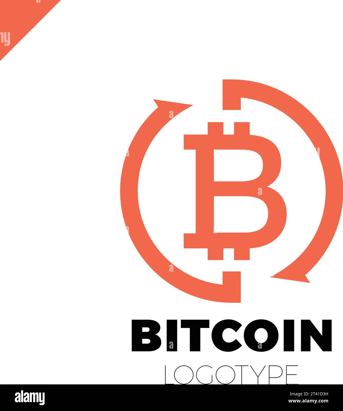 Bitcoin exchange logotype letter b in circle Vector Image Stock Vector ...
