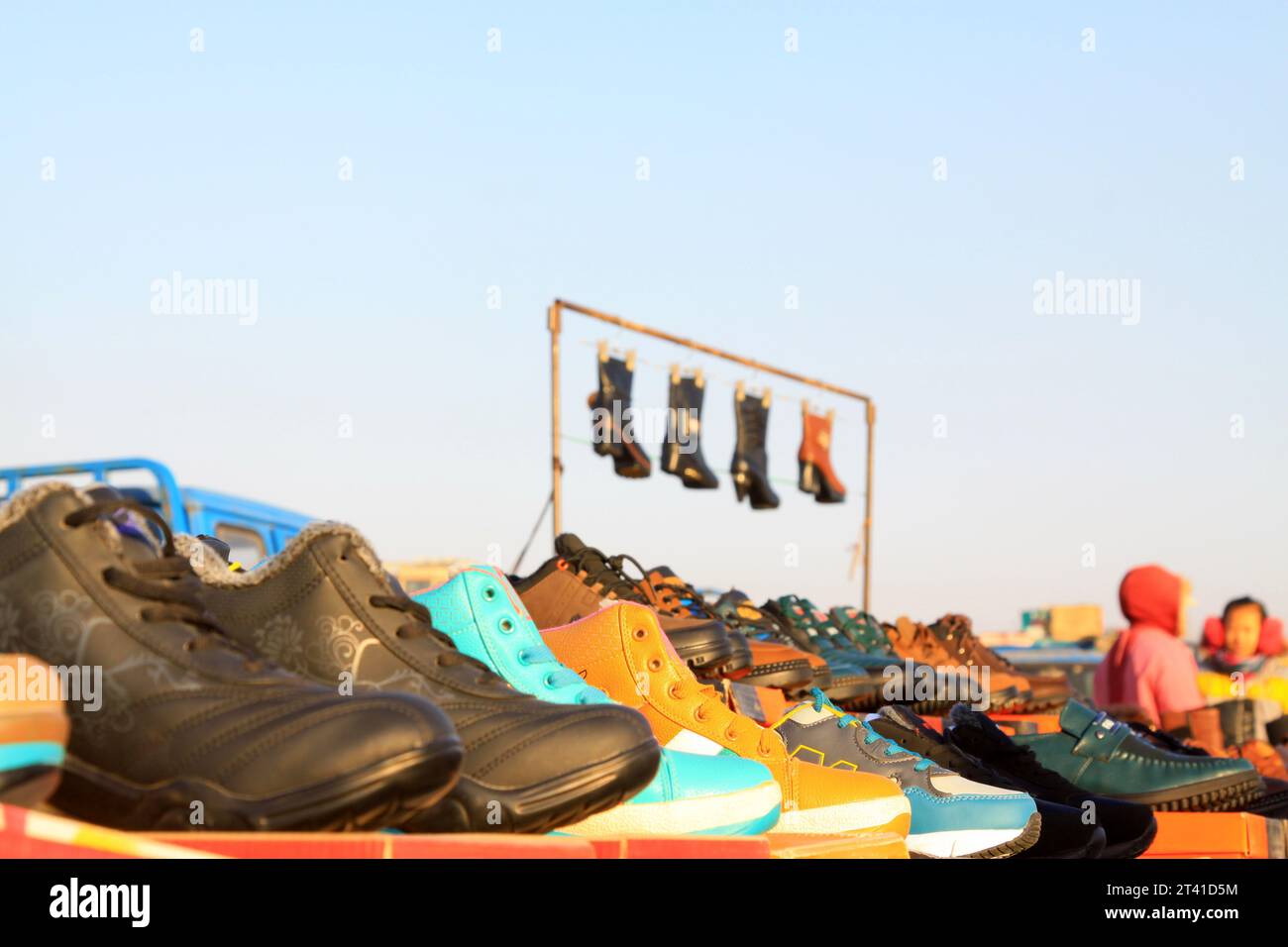 Footwear booth hi-res stock photography and images - Alamy