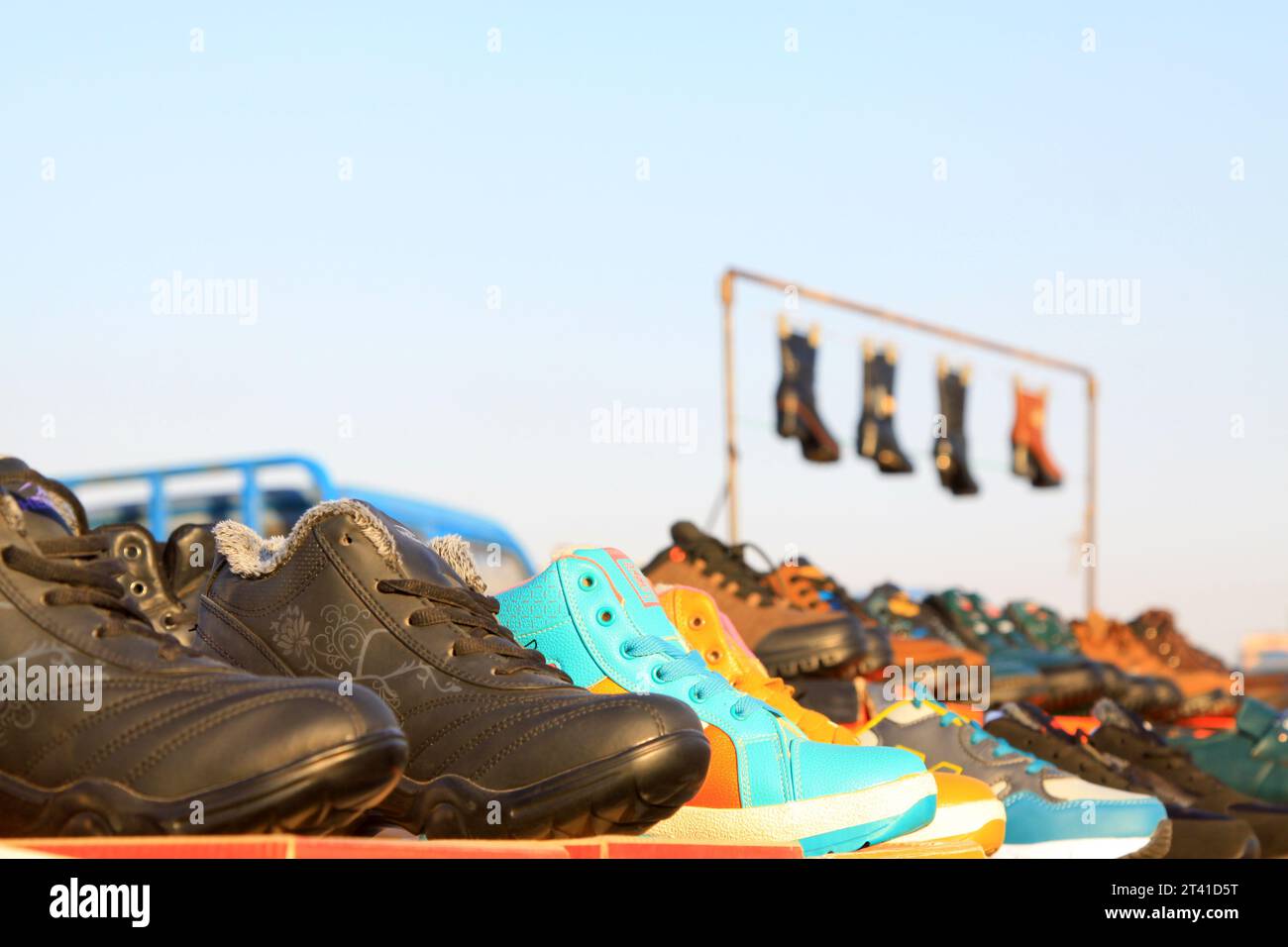 Footwear booth hi-res stock photography and images - Alamy