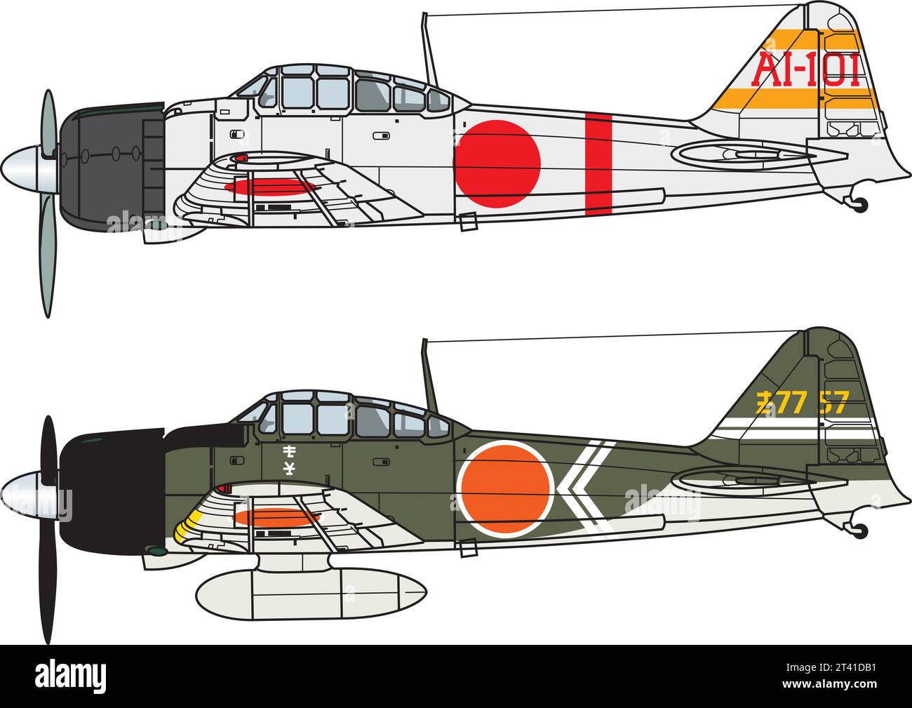 Fighter aircraft ww2 Stock Vector Images - Alamy