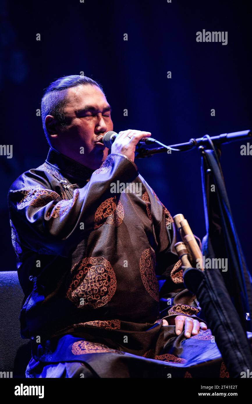 Barcelona, Spain. 2023.10.27. Huun-Huur-Tu perform on stage at ...