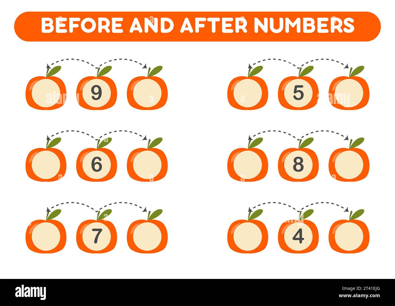 Learning numbers worksheets hi-res stock photography and images - Alamy