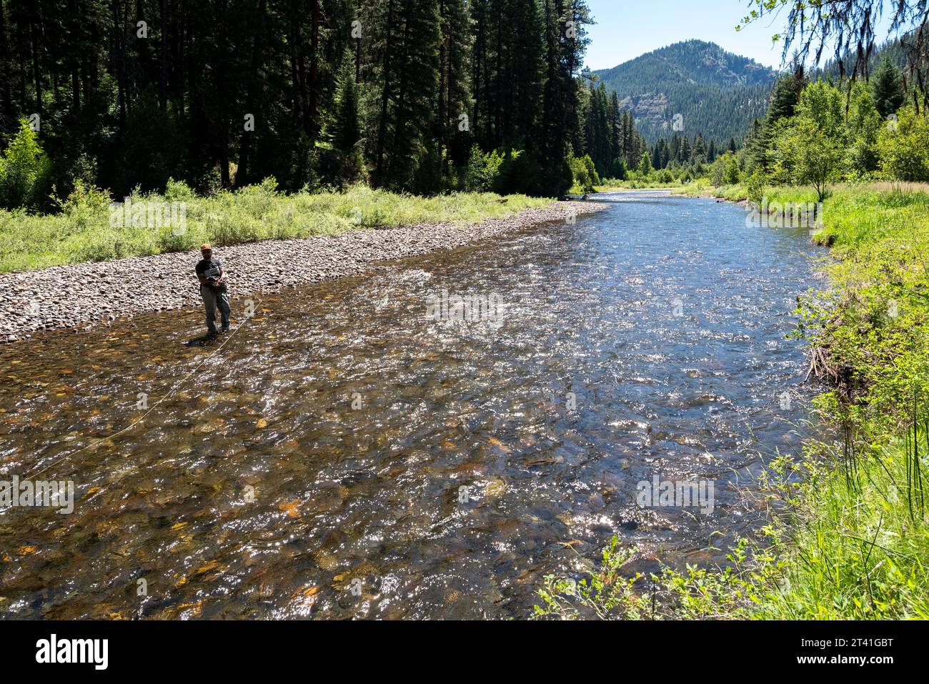 Fly fishing on the Minam Wild & Scenic River, Wallowa Mountains, Oregon ...