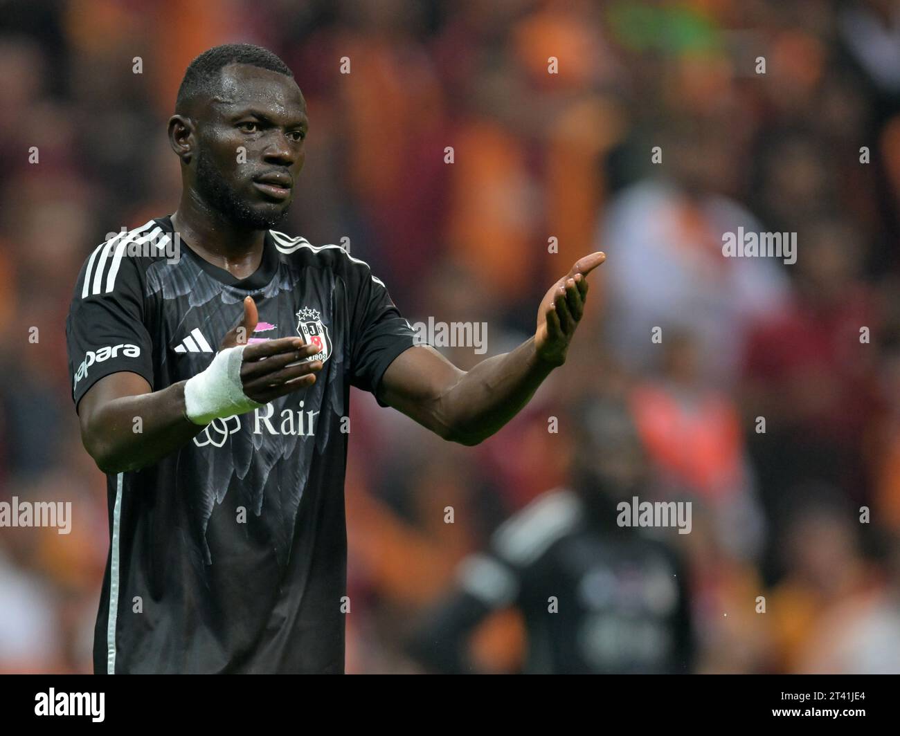 ISTANBUL - Omar Colley of Besiktas JK during the Turkish Super Lig ...