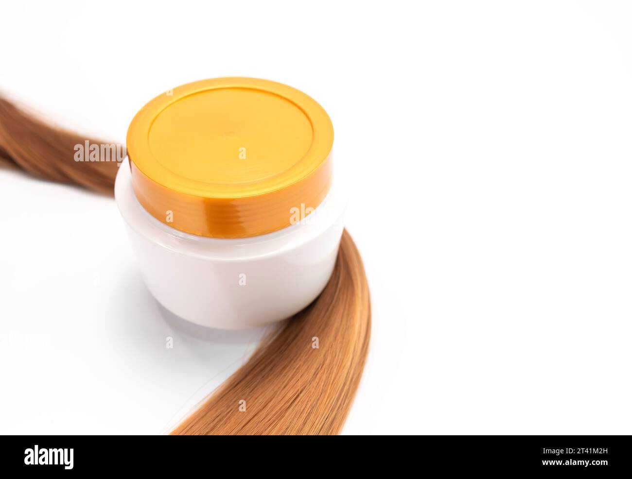 Mockup Blank bottle of Shampoo, Hair Mask or Conditioner with Golden ...