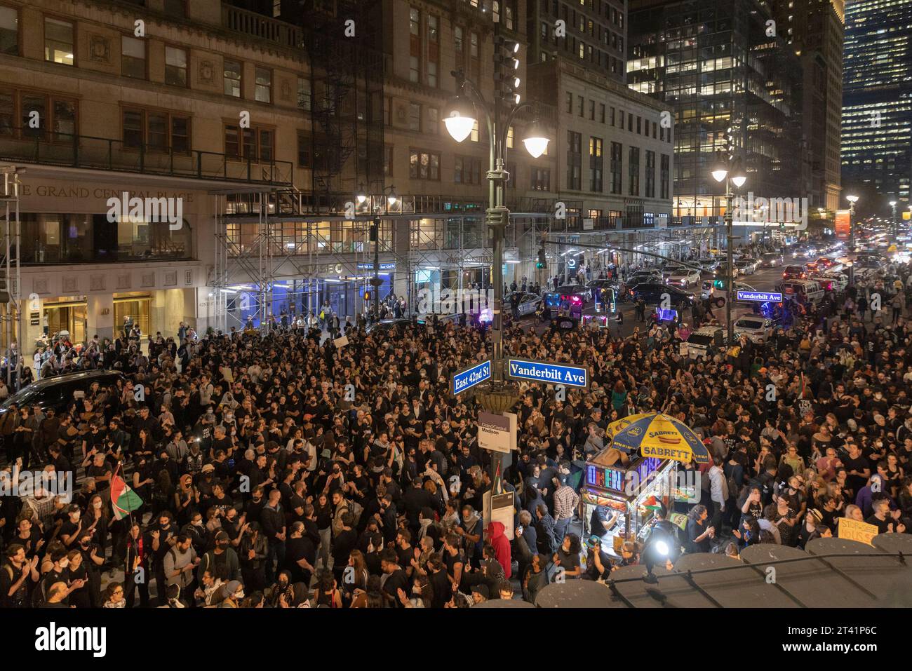 Protesters gather at Grand Central Terminal during a rally calling for ...