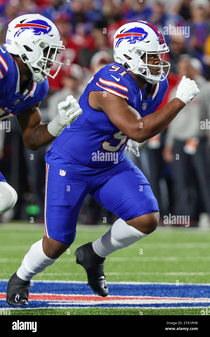 Buffalo Bills defensive tackle Ed Oliver (91) in action during an NFL ...