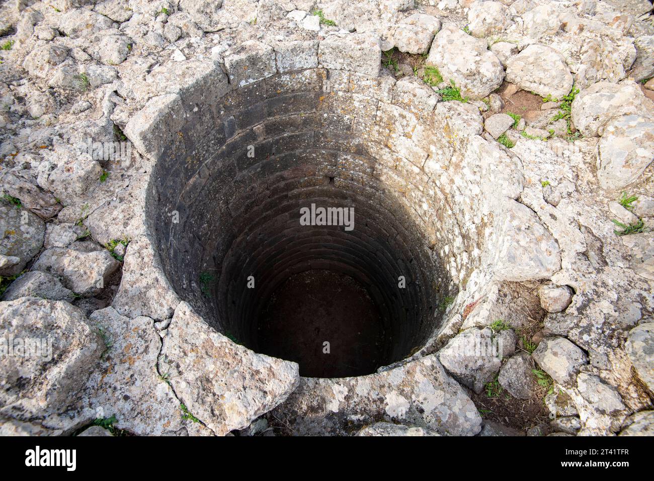Sacred Well of Nuragic Sanctuary of Santa Vittoria - Sardinia - Italy ...