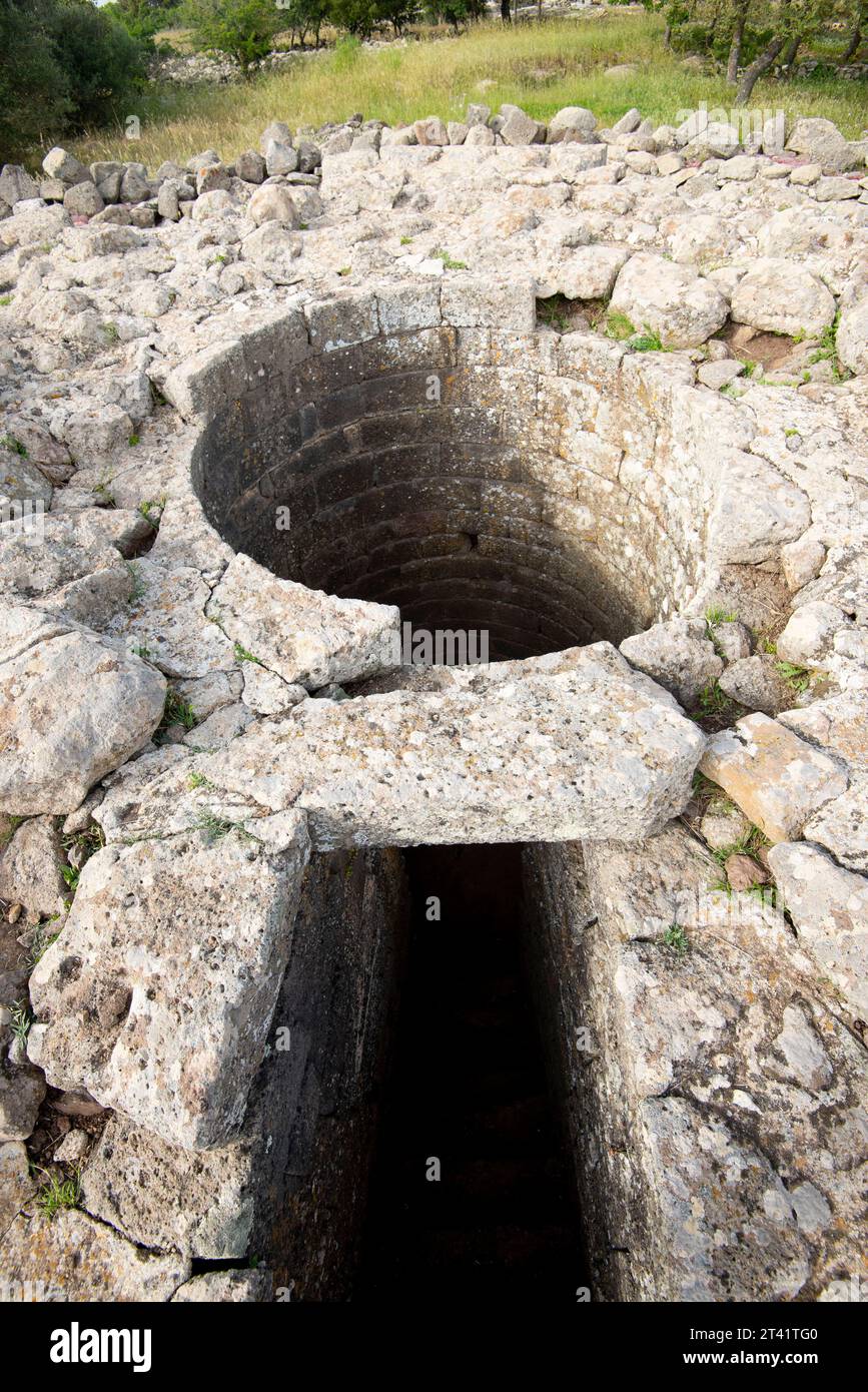 Sacred Well of Nuragic Sanctuary of Santa Vittoria - Sardinia - Italy ...