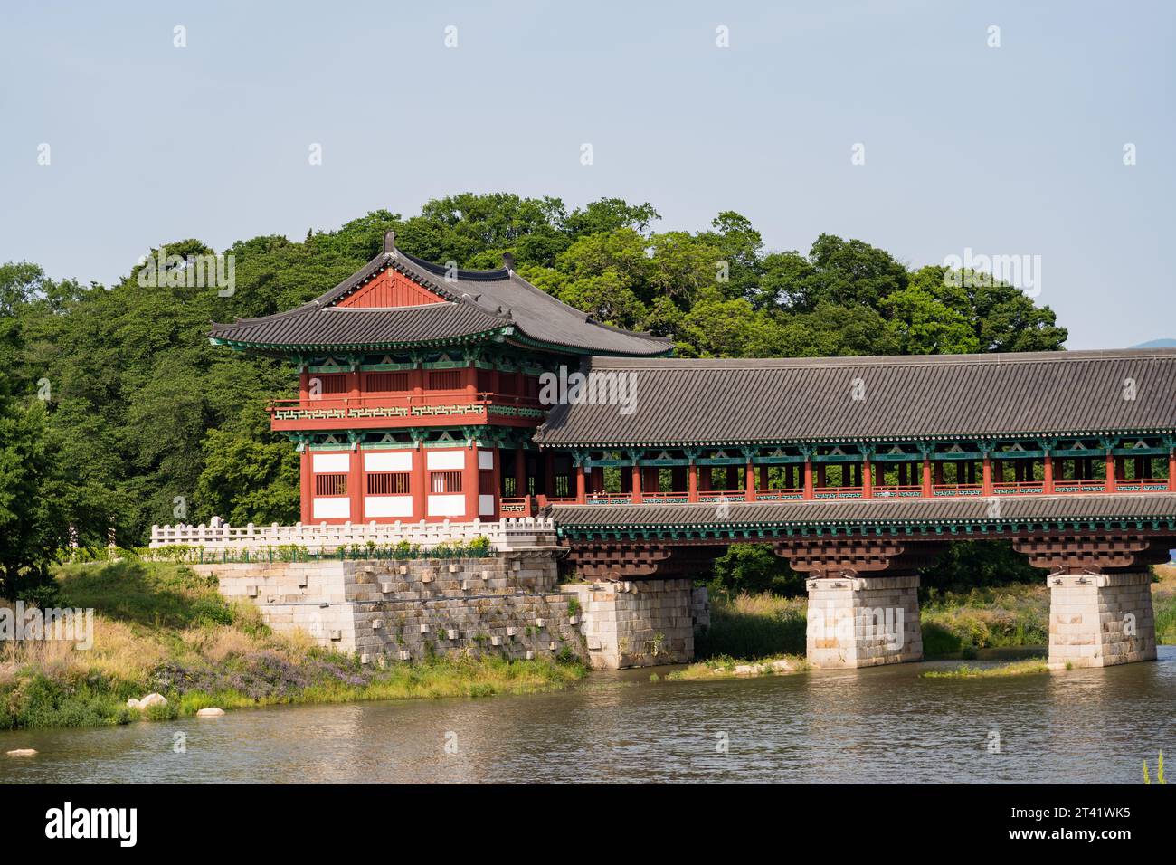 The Turret of Woljeonggyo Bridge in Gyeongju, South Korea Stock Photo ...