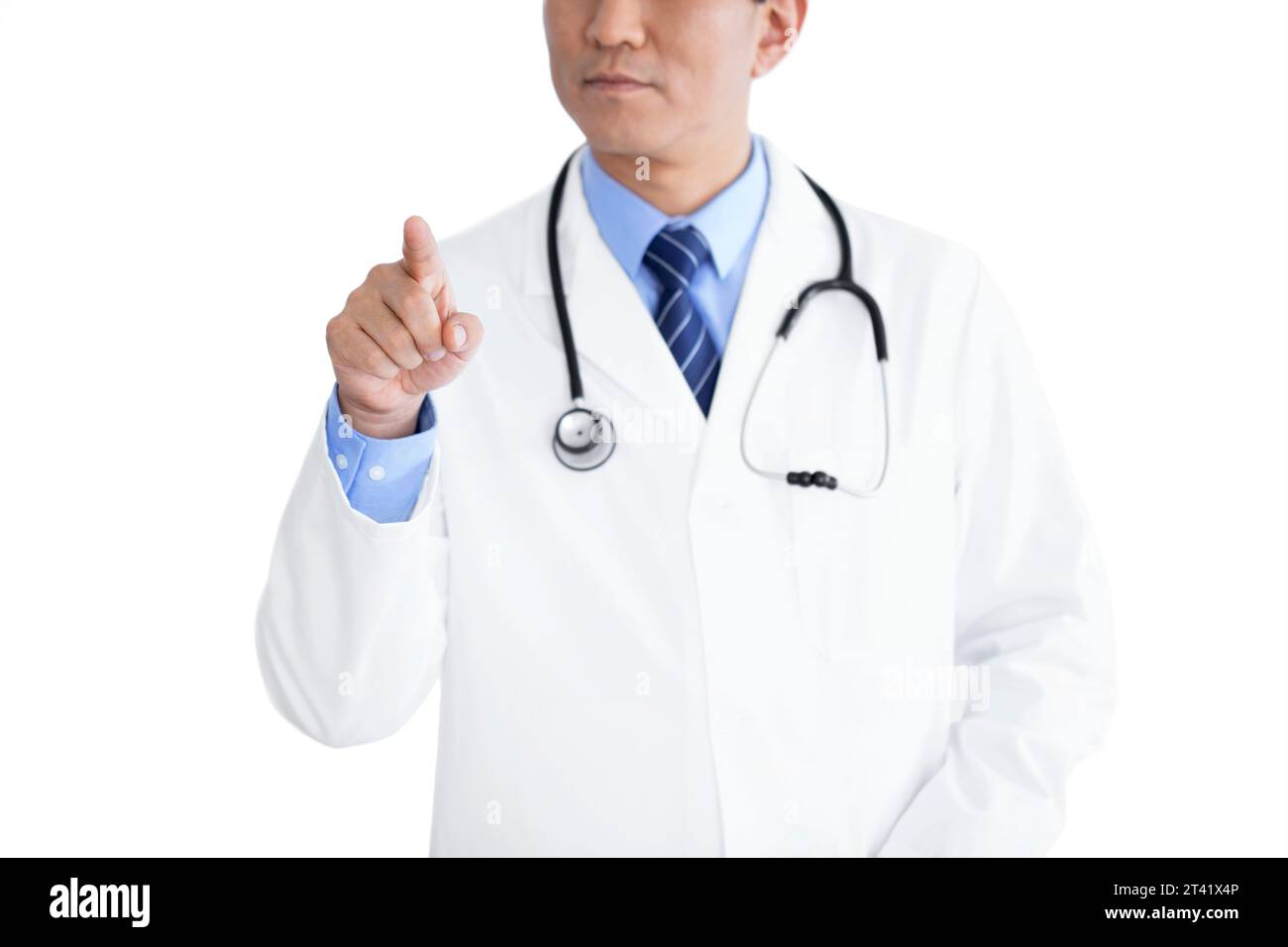 Doctor pointing hi-res stock photography and images - Alamy