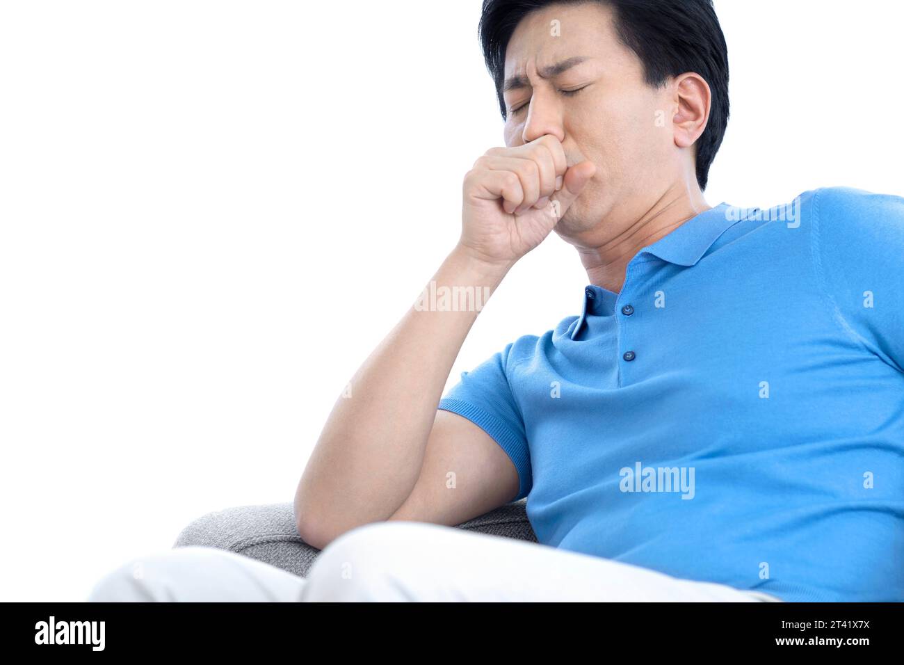 Cough man hi-res stock photography and images - Alamy