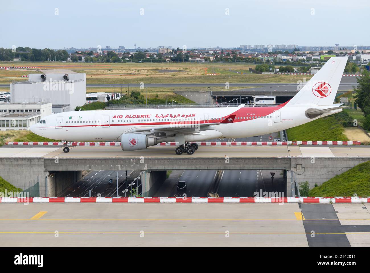 Air Algérie Airbus A330-200 aircraft taxiing. Airplane model A330 of Air Algeria. Plane Airbus ...