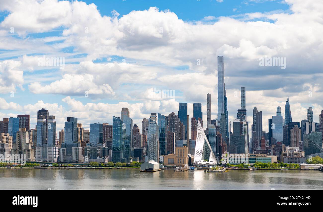 New York City, USA - May 05, 2023: The diversity of architectural ...