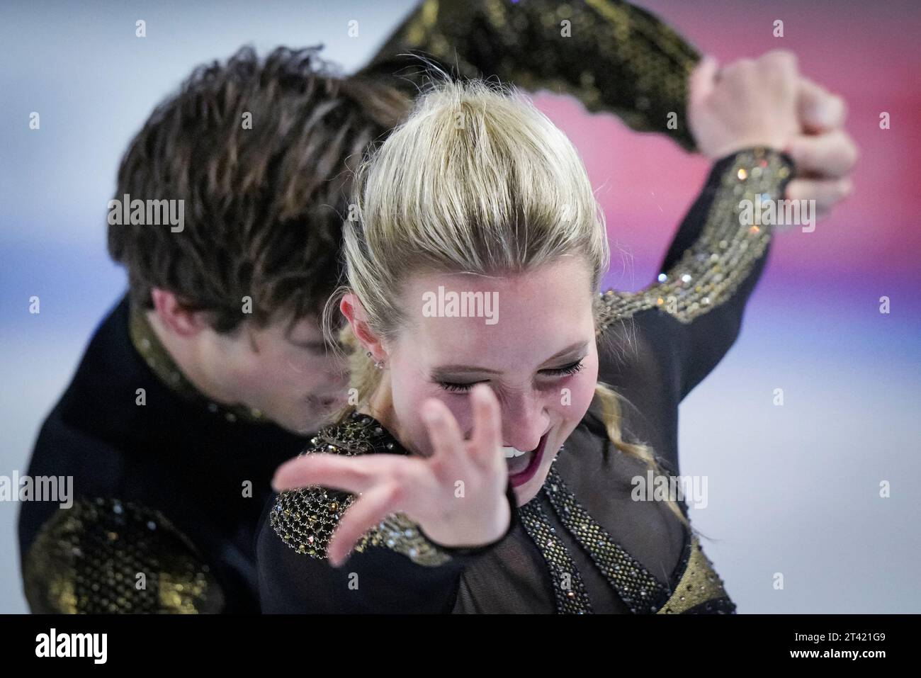 Vancouver, Canada. 27th Oct, 2023. Eva Pate and Logan Bye of the U.S ...