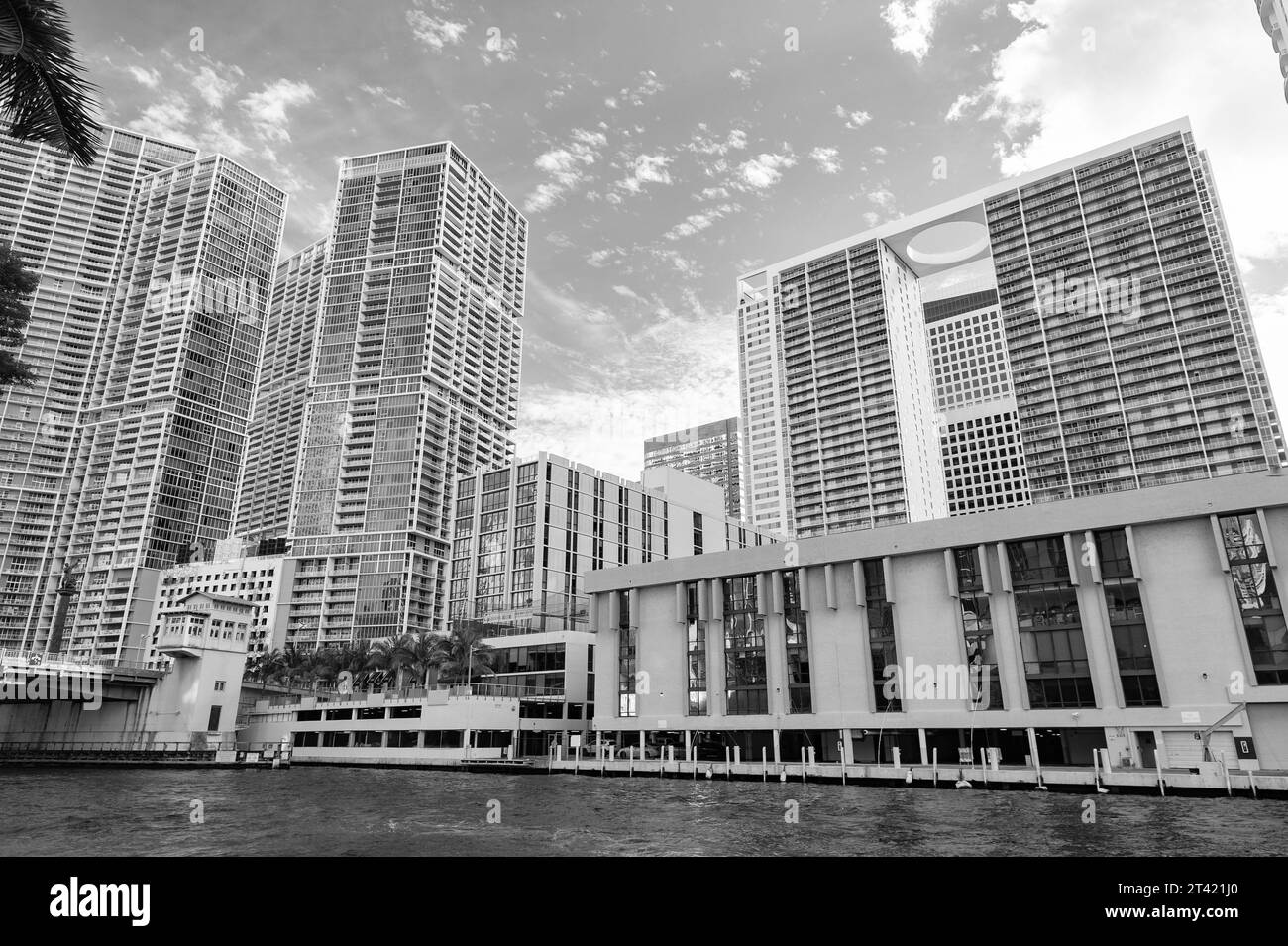 miami metropolis with skyscraper architecture at daylight. image of ...