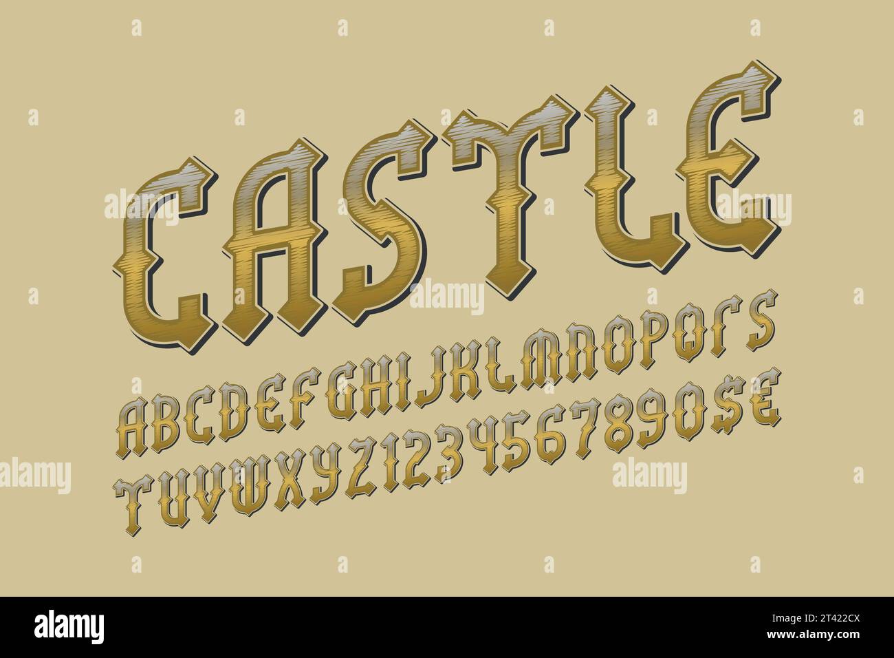 Medieval english alphabet hi-res stock photography and images - Alamy