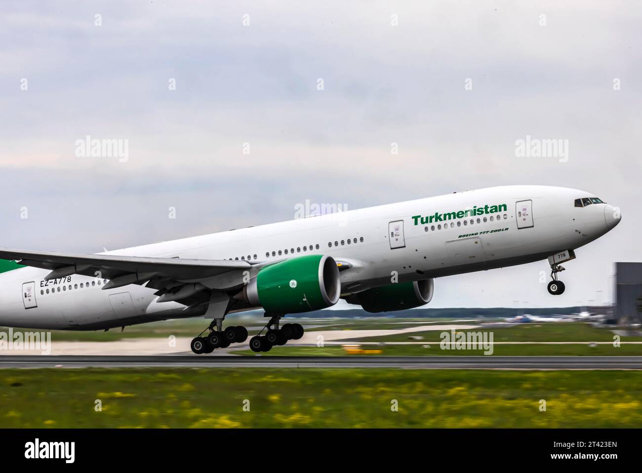 Aircraft taking off at Frankfurt Airport, Fraport. Registration: EZ-A778, TURKMENISTAN AIRLINES ...