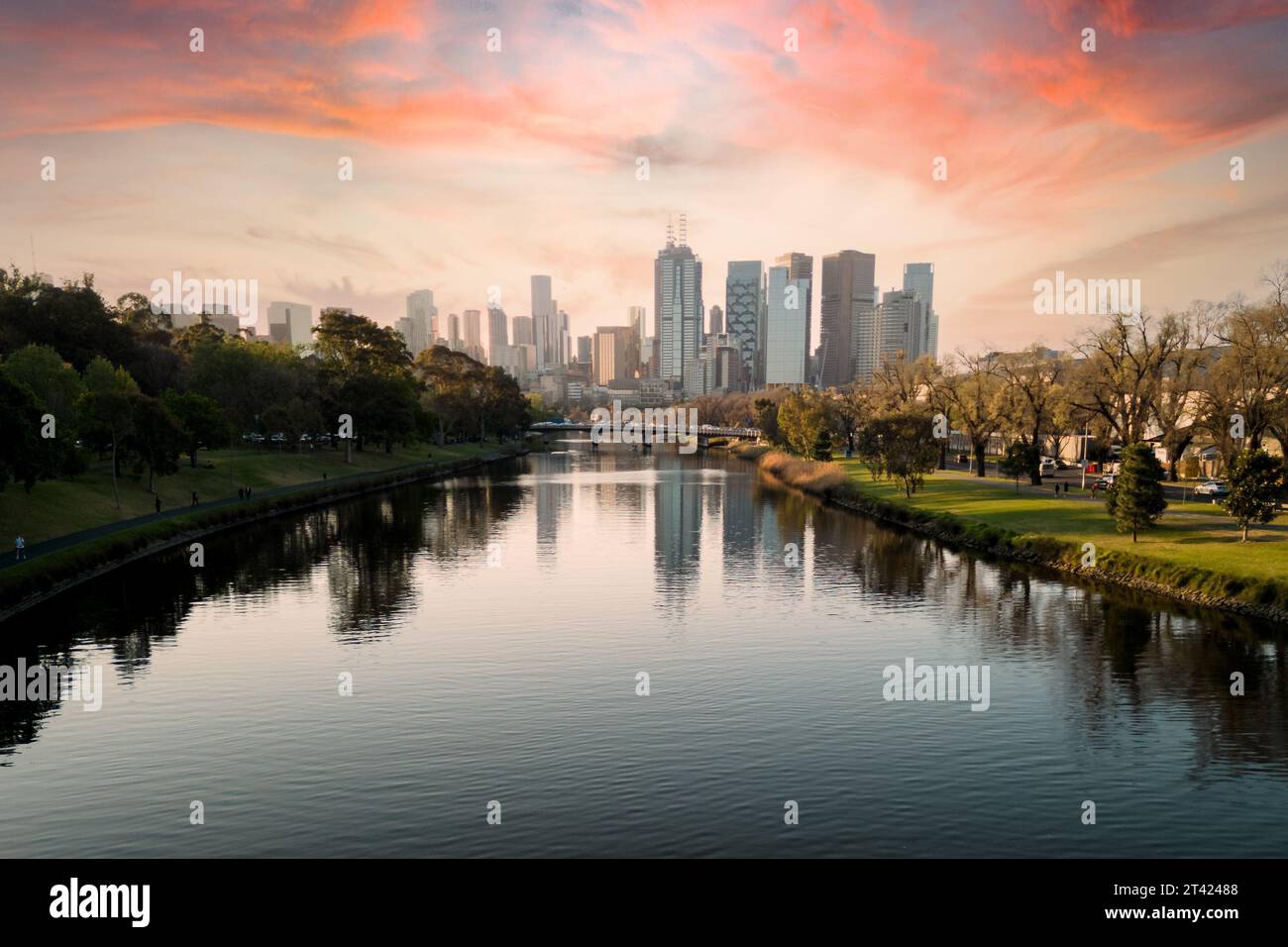 Melbourne drone shot hi-res stock photography and images - Alamy