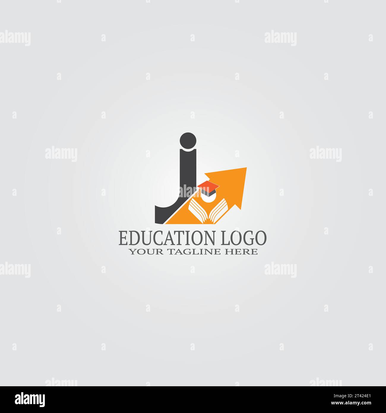 Education logo template with j letter Royalty Free Vector Stock Vector ...