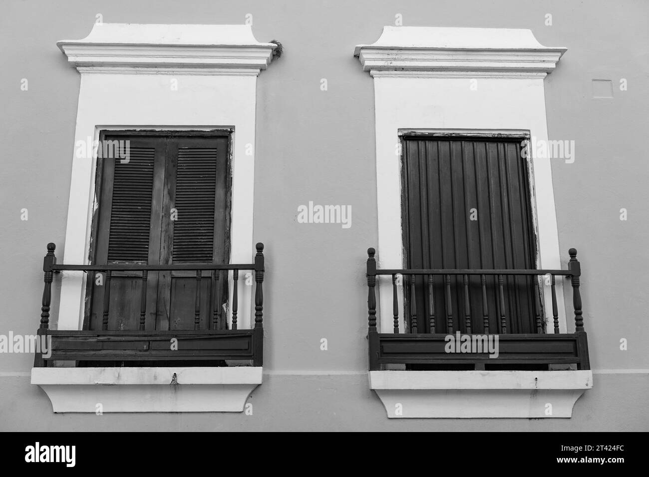 balcony railings on two windows. balcony railings outdoor. photo of ...