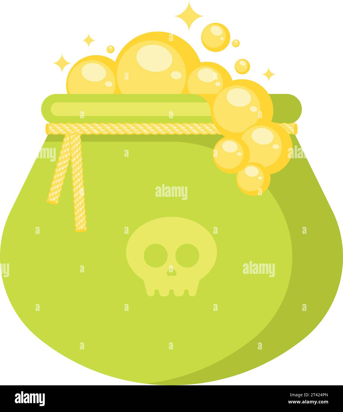 Isolated halloween witch cauldron icon Vector Stock Vector Image & Art ...