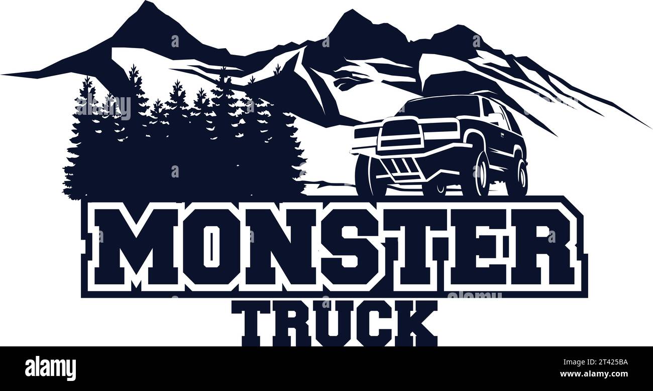 Old monster truck Stock Vector Images - Alamy